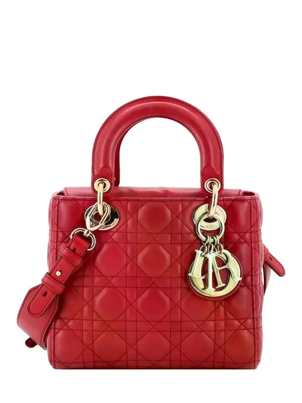 Dior My Abcdior Lady Small Satchel - Red
