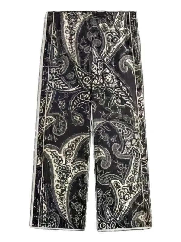 Kith Florin Paisley Tearaway Trousers - Black