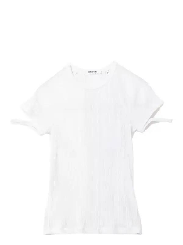 Helmut Lang Raglan Cropped T-shirt - White