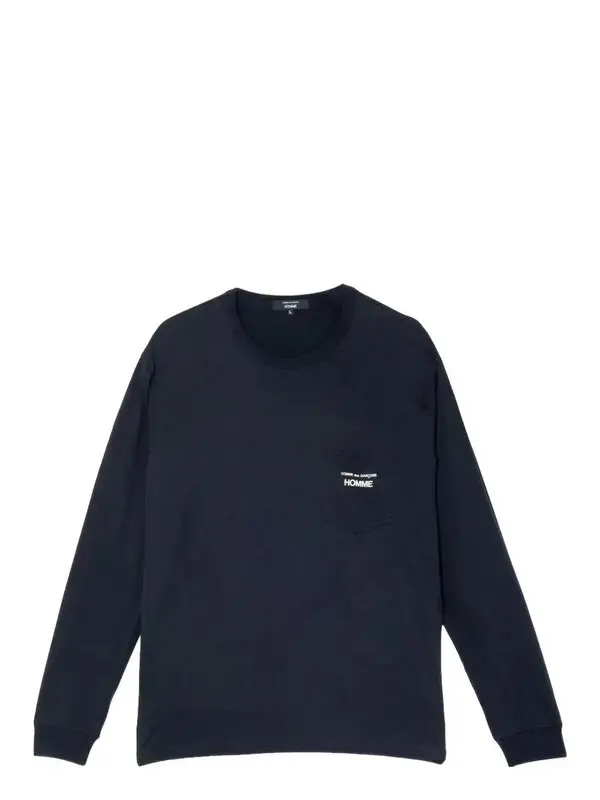Comme Des Garçons Logo-print T-shirt - Blue