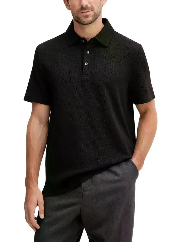 Michael Kors Buttoned Polo Shirt - Black