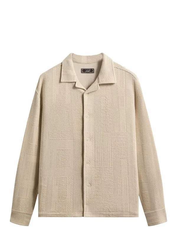 Kith Geometric Knit Cohen Shirt - Tan