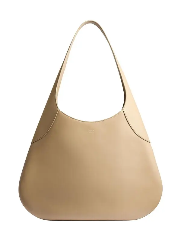 Khaite Large Joan Leather Hobo Bag - Toffee
