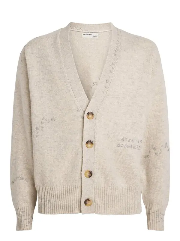 DOMREBEL Wool-blend Renegade Cardigan - Beige