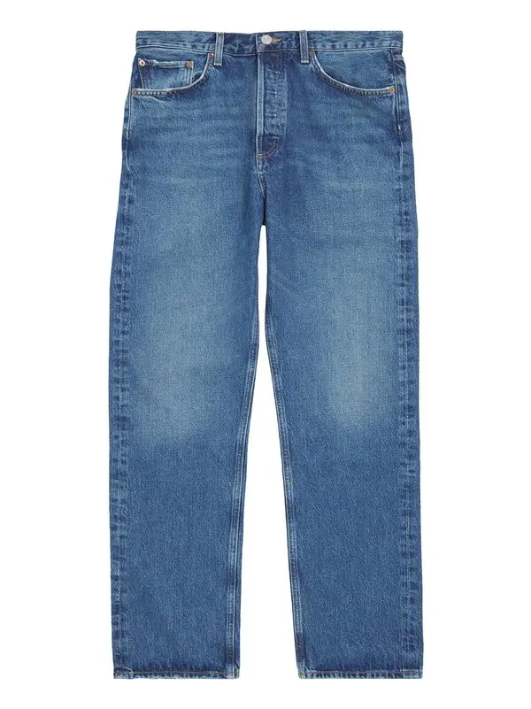 AGOLDE 90's Straight Regenerative Cotton Jeans - Blue