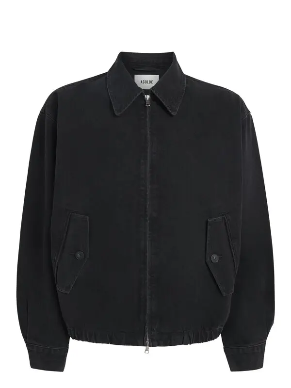 AGOLDE Denim Torres Bomber Jacket - Black