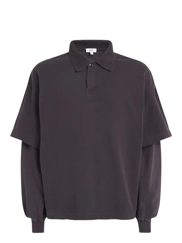 AGOLDE Curren Polo Shirt - Brown