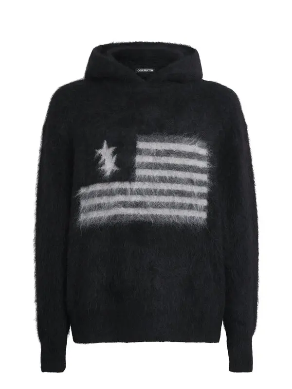 COLE BUXTON Alpaca-blend Hoodie - Black