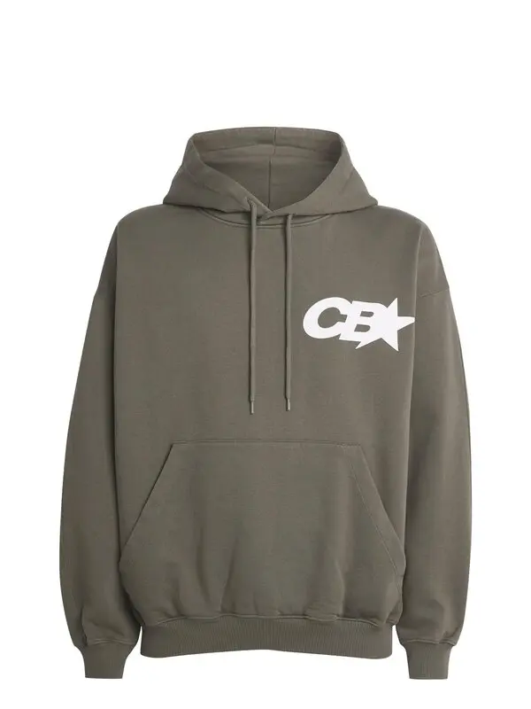 COLE BUXTON Cotton Cb Star Logo Hoodie - Green