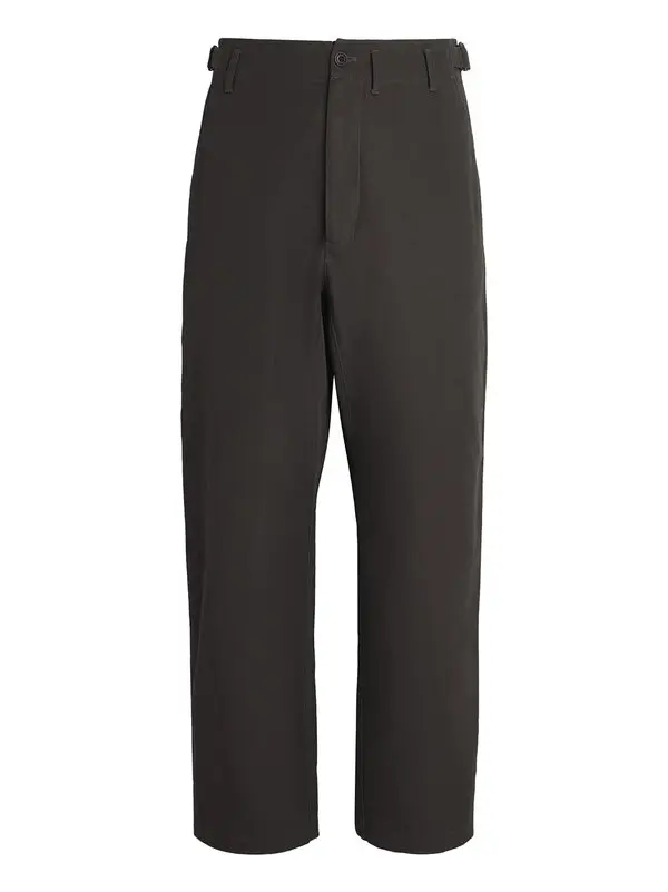 LEMAIRE Carrot Tapered Trousers - Brown