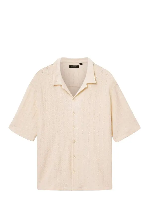 ALLSAINTS Knitted Trace Shirt - White