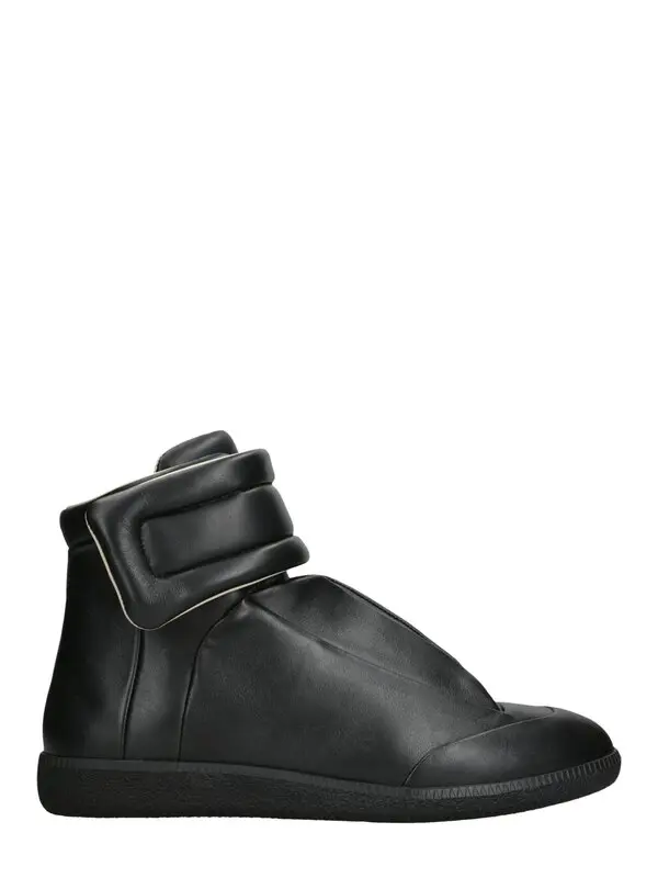 MAISON MARGIELA Leather Future Mid-top Sneakers - Black