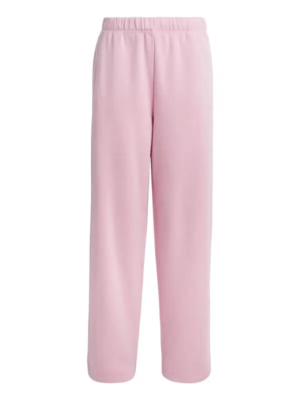 SKIMS Cotton-blend Double-waistband Sweatpants - Pink