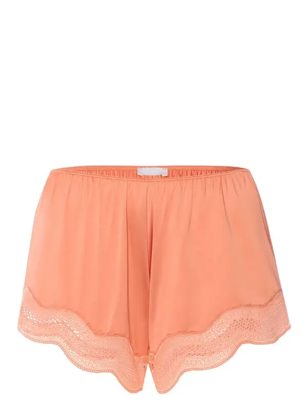Hanro Cira Pyjama Shorts - Orange