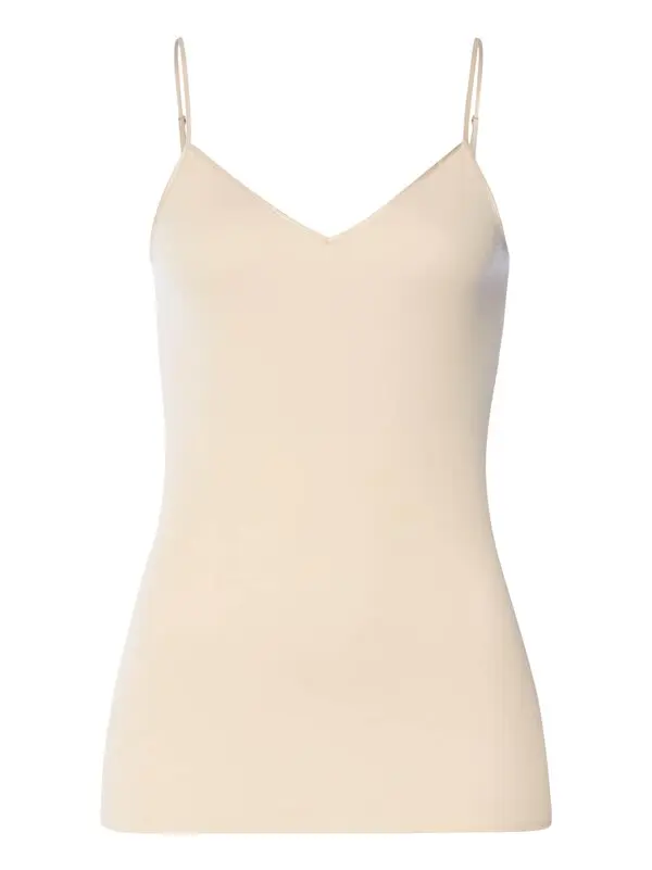 Hanro Cotton Seamless Tank Top - Beige