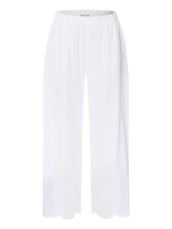 Hanro Broderie Anglaise Cropped Trousers - White