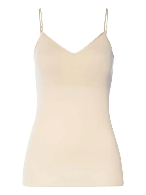 Hanro Cotton Seamless Tank Top - Beige