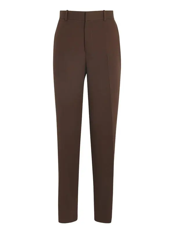 Polo Ralph Lauren Cotton-wool Straight-leg Trousers - Brown