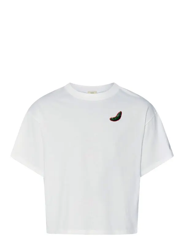 Hanro X Charlotte Adam Cotton T-shirt - White