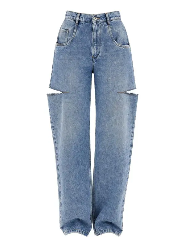MAISON MARGIELA Jeans With Cutout Detail - Denim