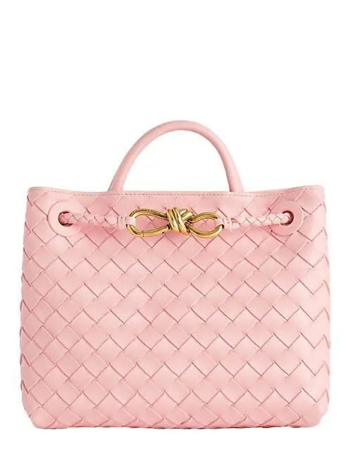 Bottega Veneta Small Leather Tote Bag - Blush-m B-blush