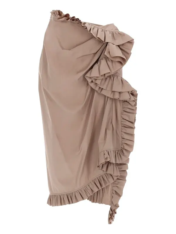 Dries Van Noten Sina Midi Skirt - Powder
