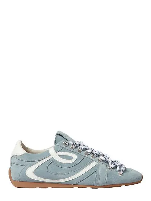 Claudie Pierlot Swing Suede Trainers - Sky
