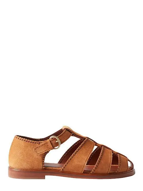Claudie Pierlot Fisherman Leather Sandals - Camel
