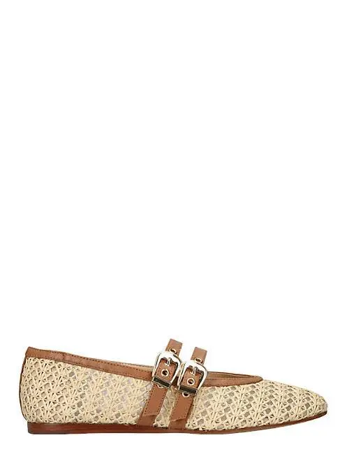 Dolce Vita Baylee Grommet Woven Ballet Flats - Brown/oth