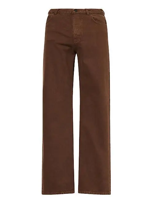 THE ROW Siouxie Straight-leg Denim Jeans - Brown Grey