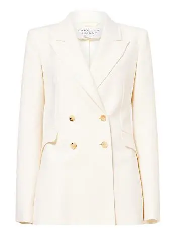 Gabriela Hearst Stephanie Double-breasted Wool Blazer - Ivory