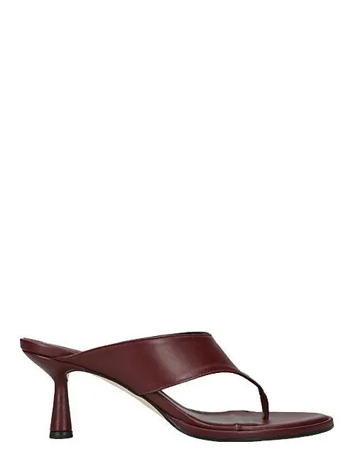 AeydĒ Olenna Leather Heeled Sandals - Wine
