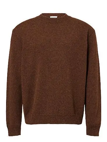 THE ROW Dumbo Crewneck Cashmere Jumper - Brown