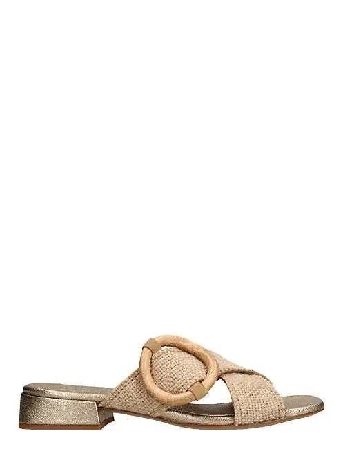 PEDRO GARCIA Edem Jute Sandals - Beige Comb