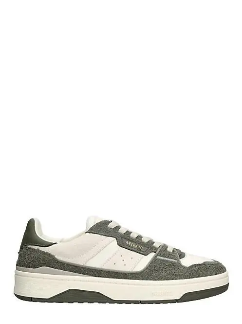 Axel Arigato Clay Leather And Suede Trainers - Green Comb