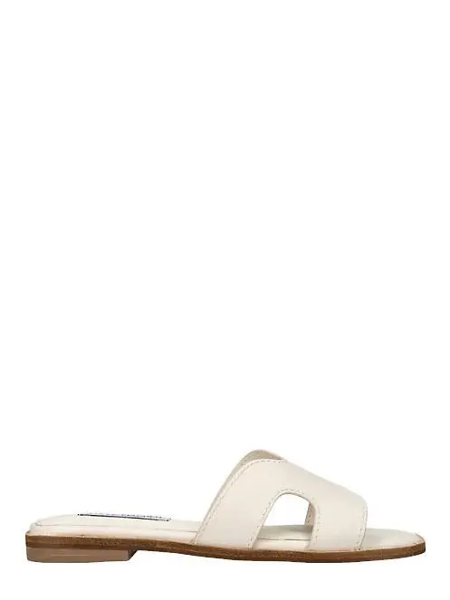 Steve Madden Bondst Leather Sandals - White