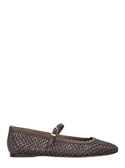 Dolce Vita Raffia Ballet Flats - Dark Brown