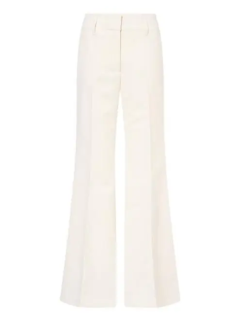 Gabriela Hearst Rhein Flared Wool Trousers - Ivory
