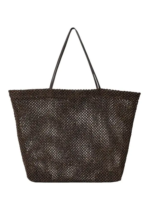 THE ROW Raffia Tote Bag - Brown