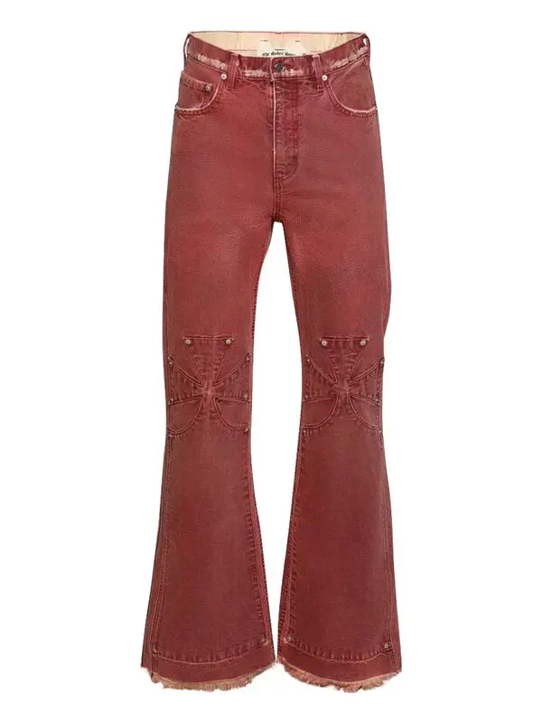 SEKRIT SAINTS Chopper Carpenter Bootcut Pant - Red