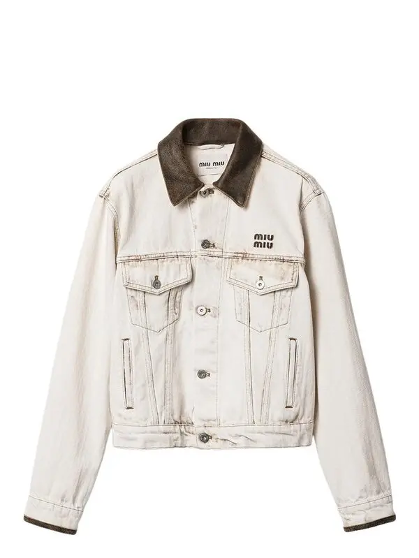 Miu Miu Denim Jacket - White