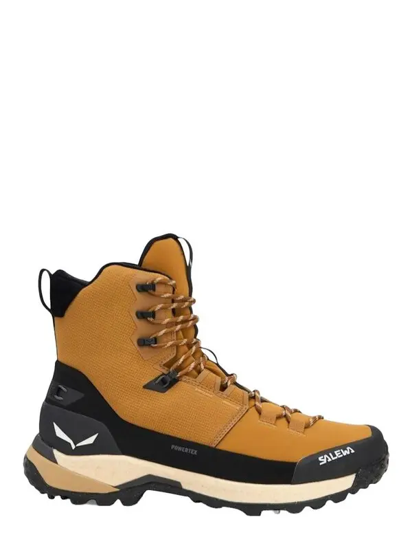 SALEWA Puez Winter Mid Powertexin Boots - Golden Brown/black