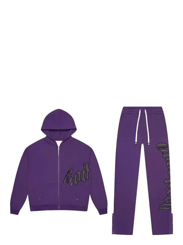GODSPEED Og Logo Sweatsuit - Purple/grey
