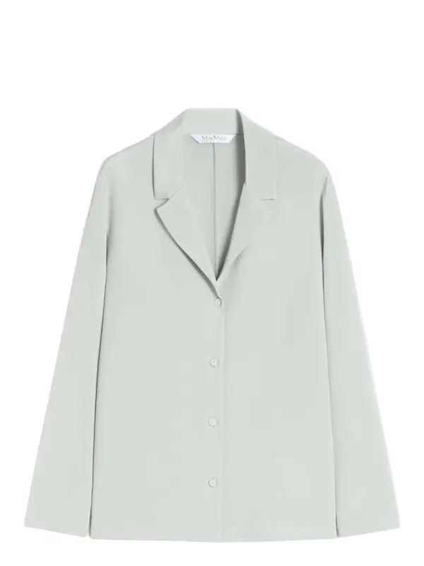 Max Mara Silk Crêpe De Chine Shirt - Pastel Green