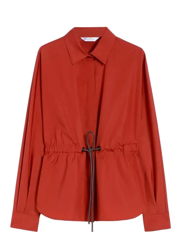 Max Mara Cotton Poplin Shirt - Red