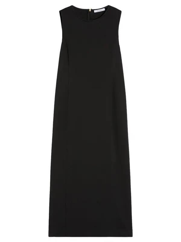 Max Mara Viscose Technical Jersey Midi Dress - Black