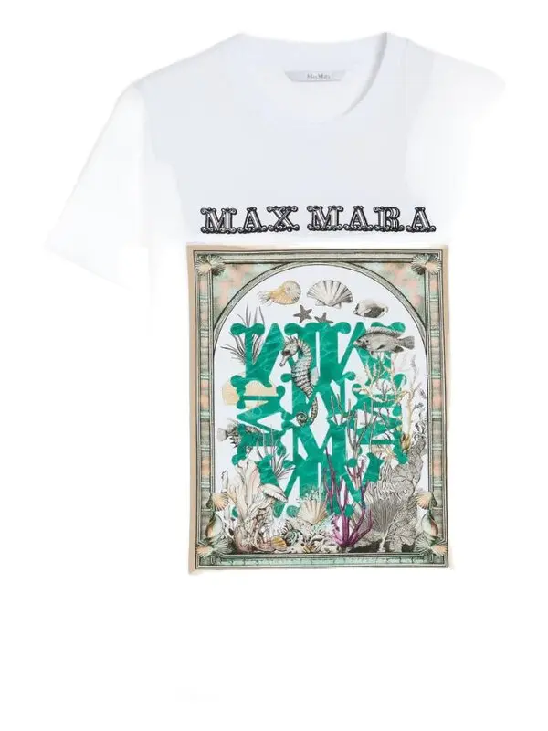 Max Mara Cotton Jersey T-shirt - Optical White
