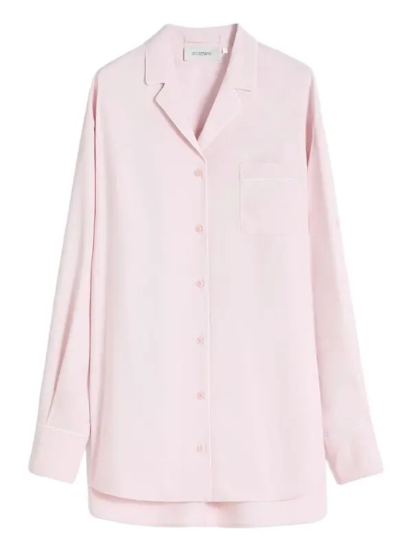 Max Mara Satin Overshirt - Pink