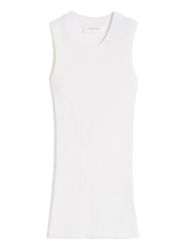 Max Mara Cotton Tank - White