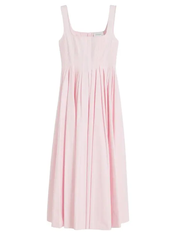 Max Mara Long Sleeveless Cotton Dress - Pink